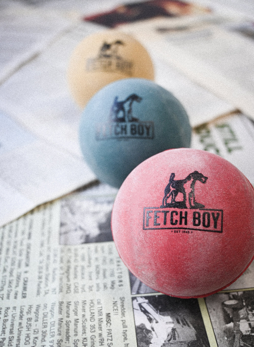 Dog Toy Rubber Ball | The O.G. of Bounce Fetch Boy Dog Toys | Made in USA